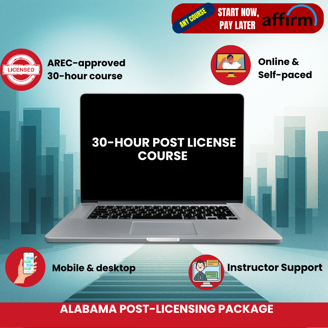 30-Hr. AL Sales Post-Licensing Package – Alabama Real Estate Education ...